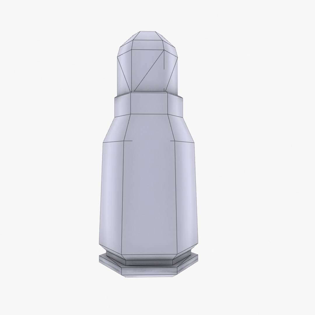 7 62x25 Cartridge Bullet Shell 3d Model