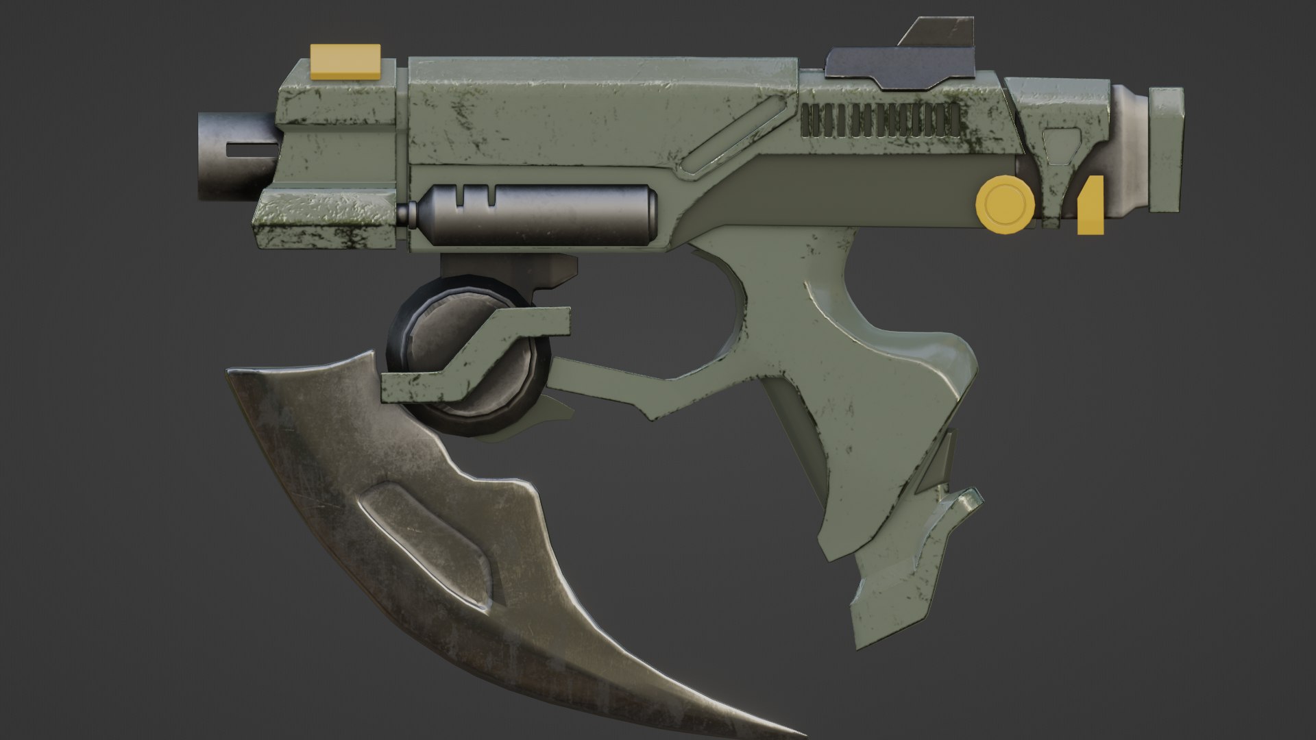 3D Sci-fi Knife Gun - TurboSquid 2064179