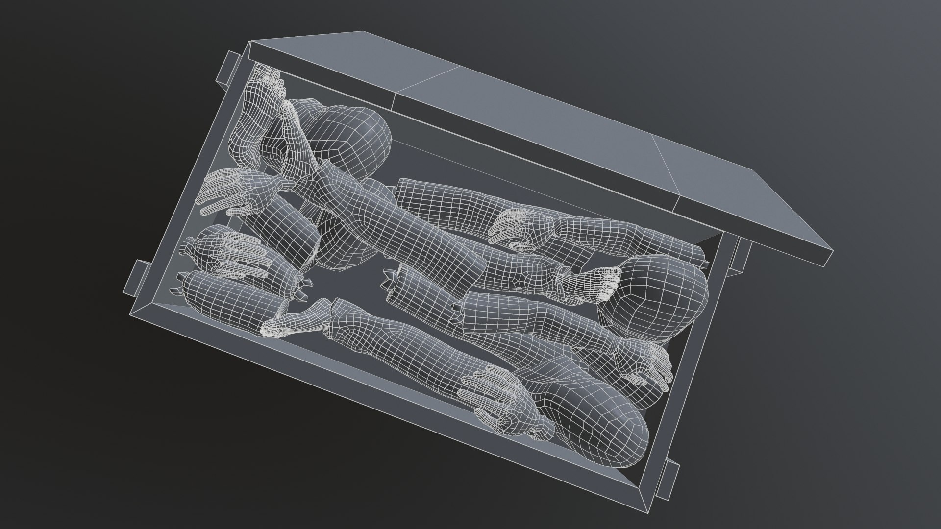 3D Model Coffin With Human Remains - TurboSquid 2314808