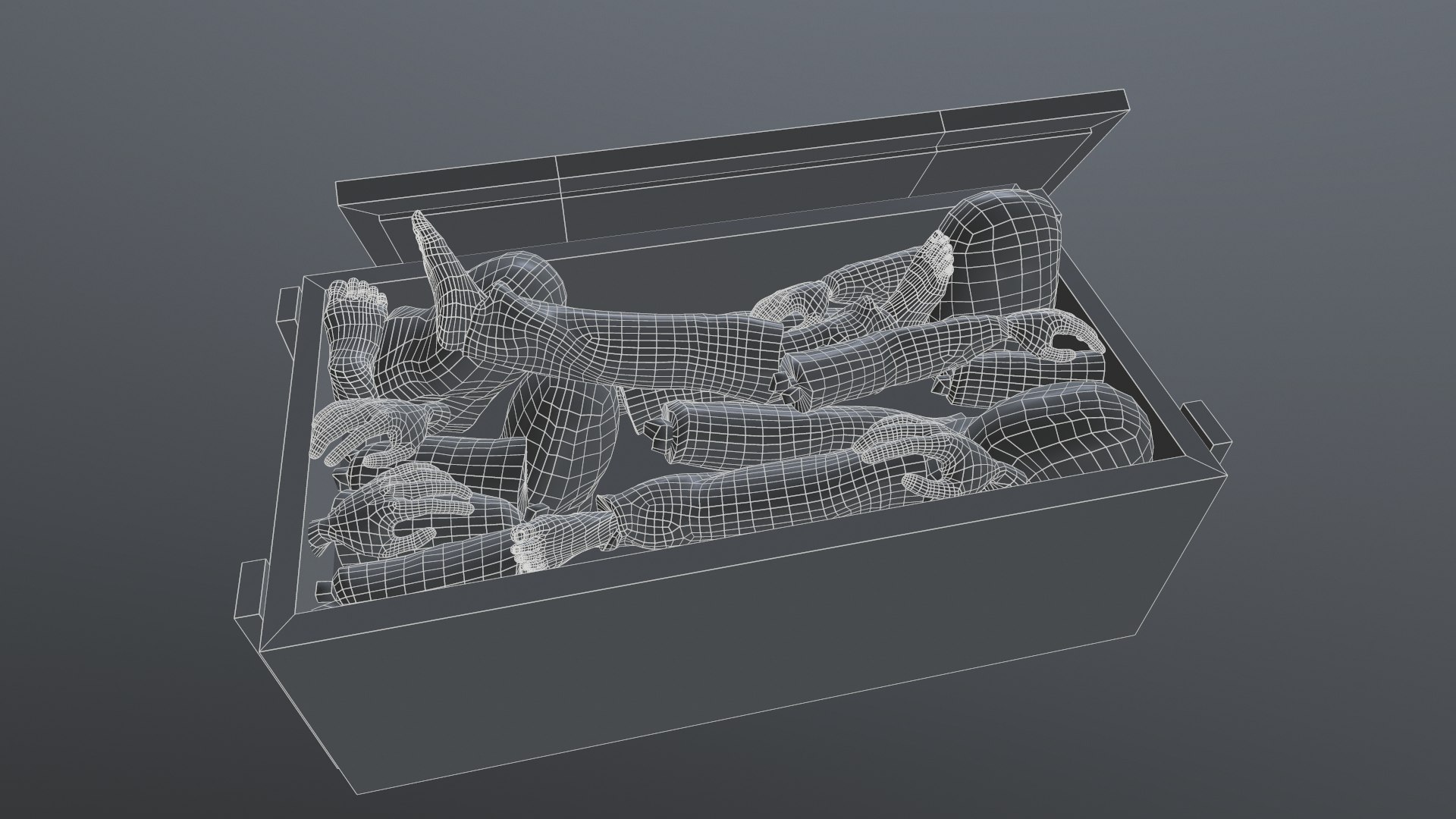 3D Model Coffin With Human Remains - TurboSquid 2314808