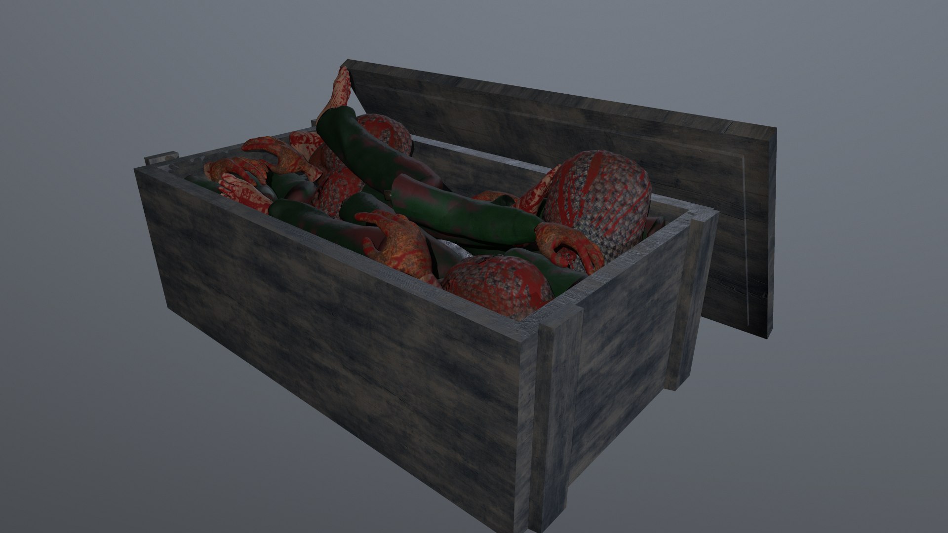 3D Model Coffin With Human Remains - TurboSquid 2314808