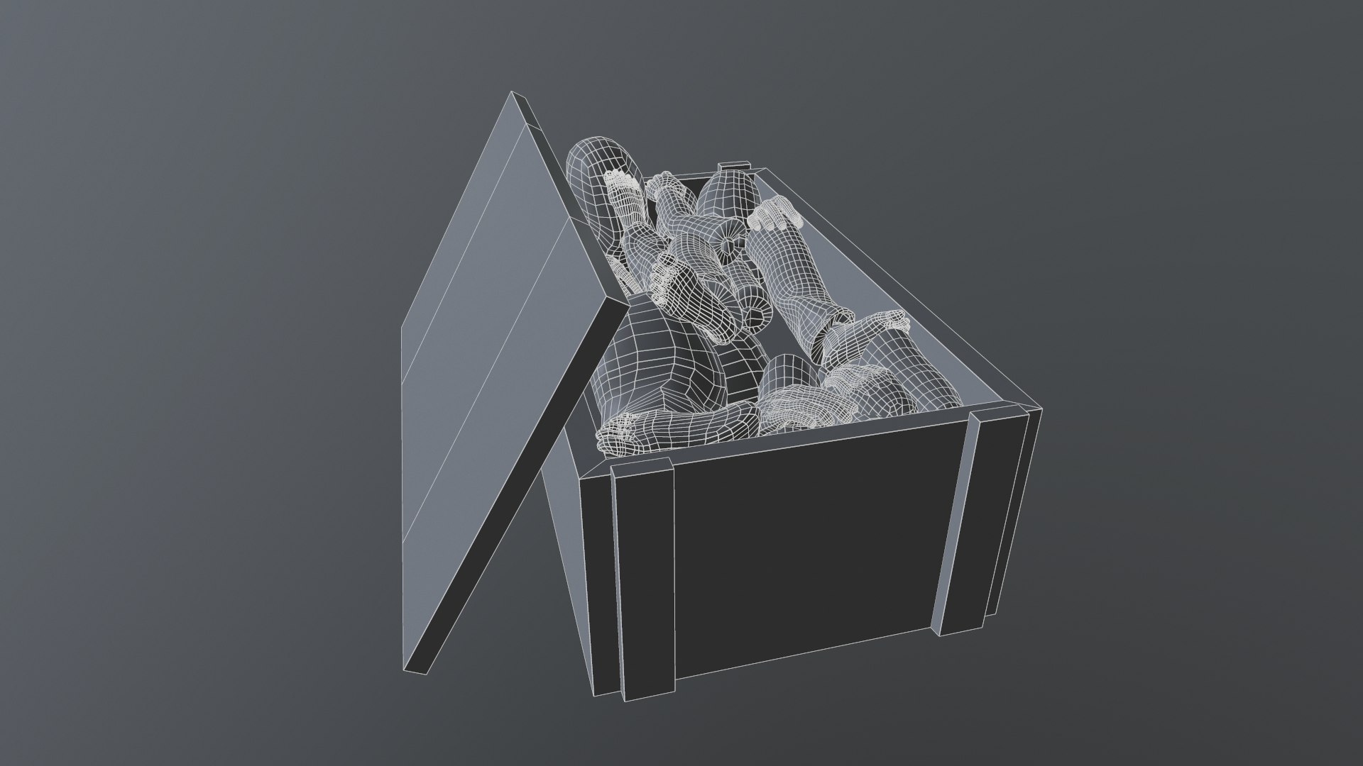 3D Model Coffin With Human Remains - TurboSquid 2314808