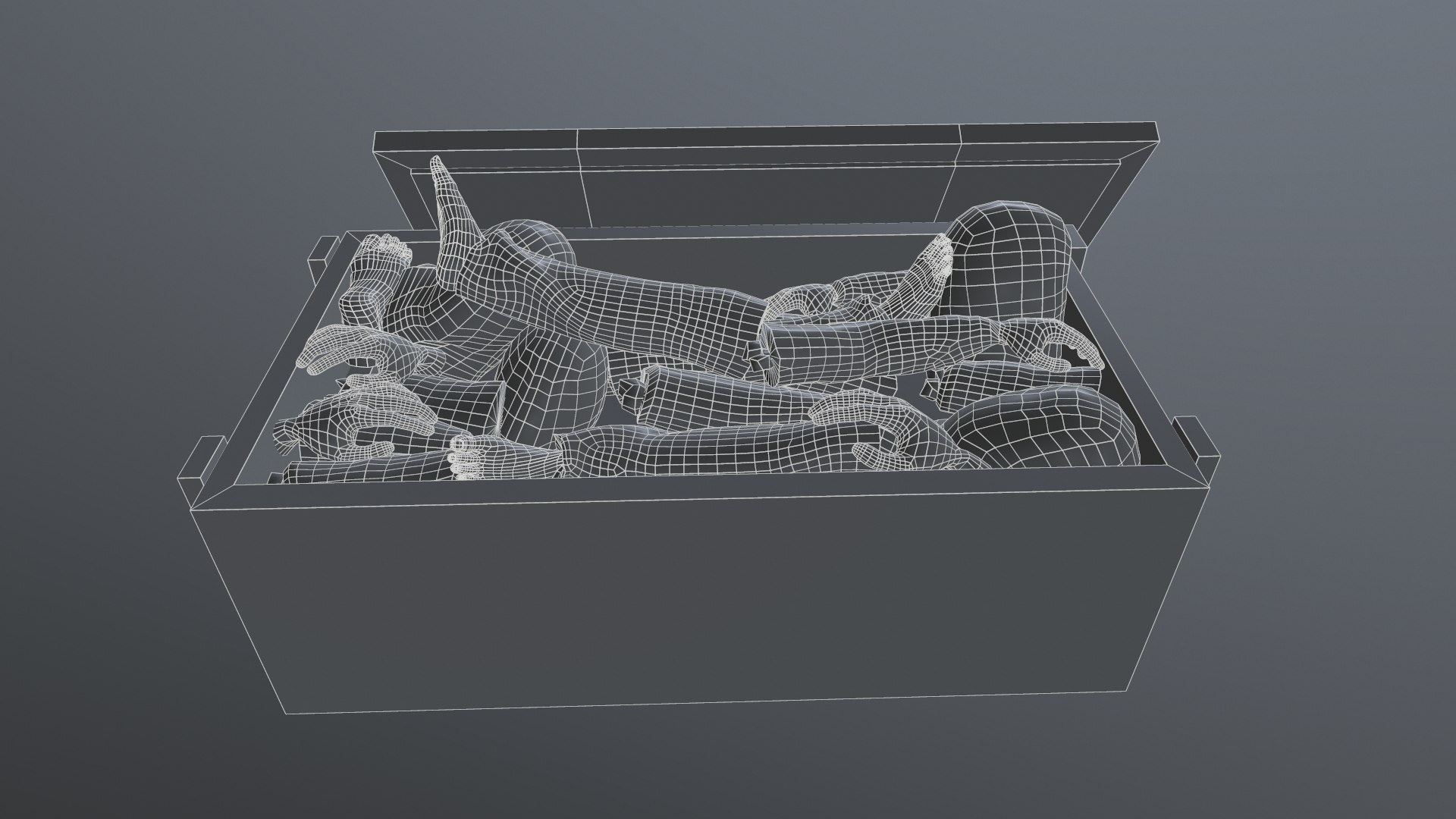 3D Model Coffin With Human Remains - TurboSquid 2314808