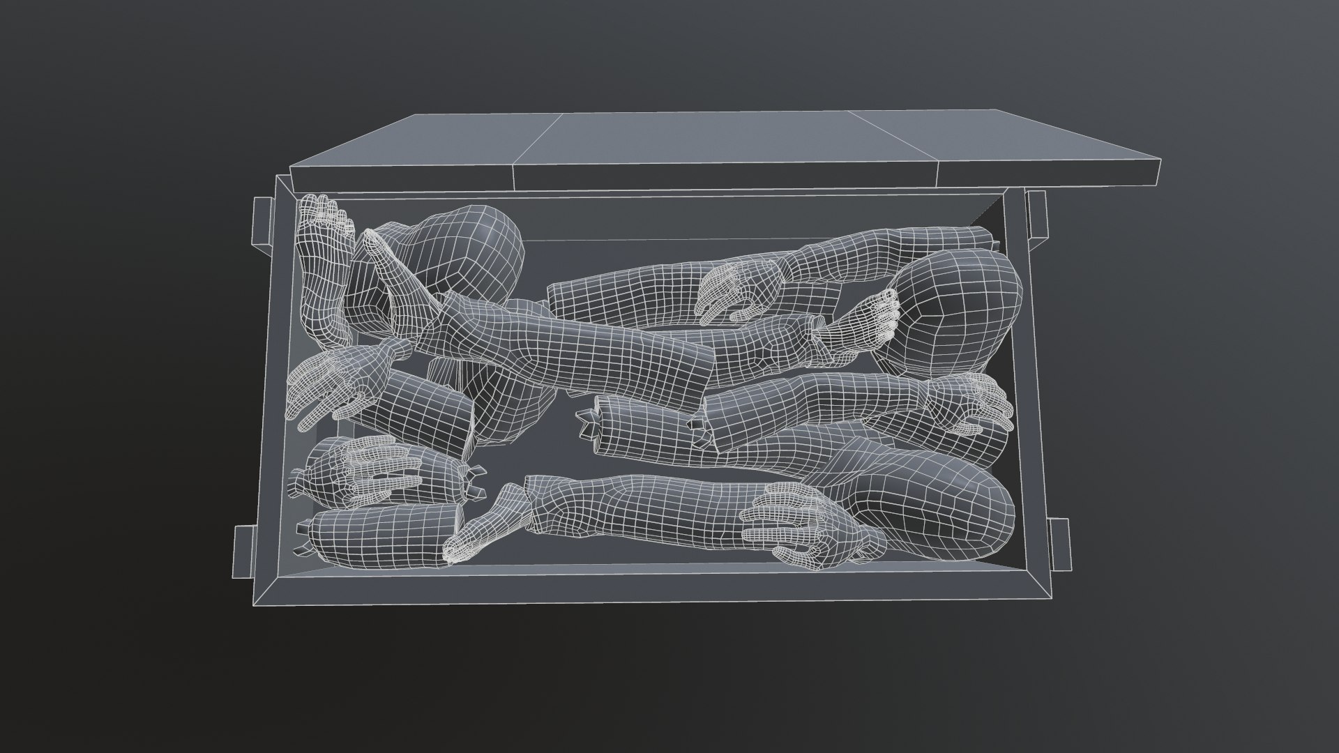 3D Model Coffin With Human Remains - TurboSquid 2314808