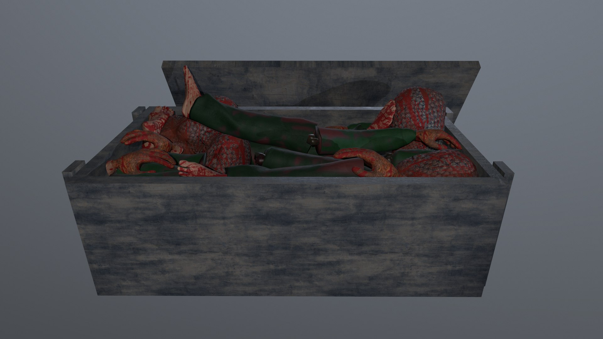 3D Model Coffin With Human Remains - TurboSquid 2314808