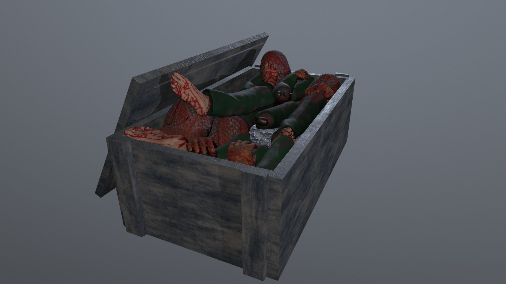 3D Model Coffin With Human Remains - TurboSquid 2314808