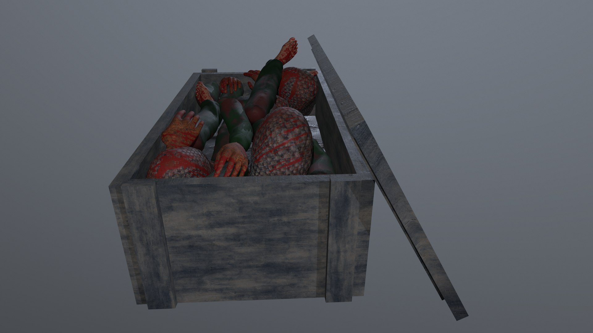 3D Model Coffin With Human Remains - TurboSquid 2314808