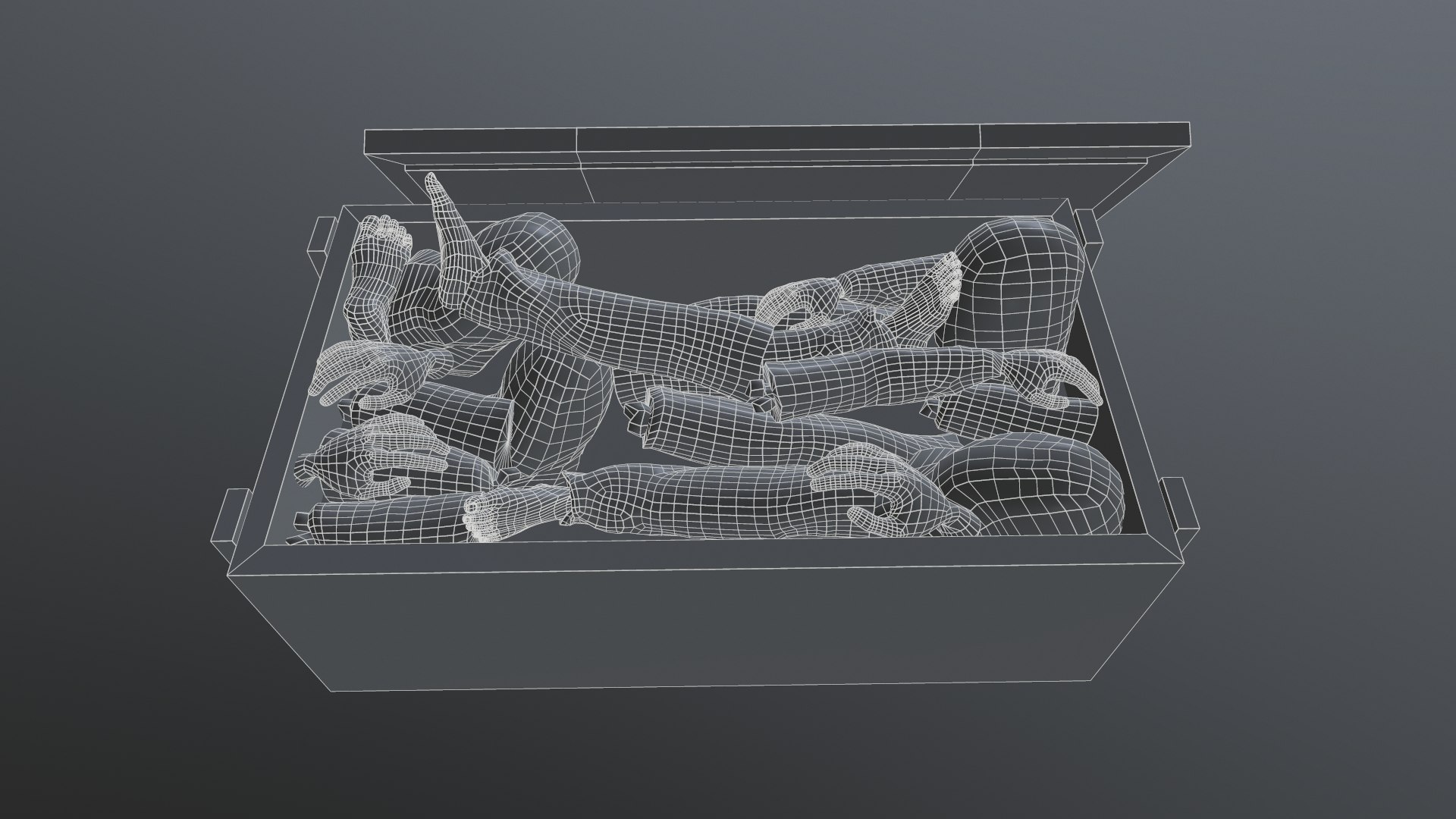 3D Model Coffin With Human Remains - TurboSquid 2314808