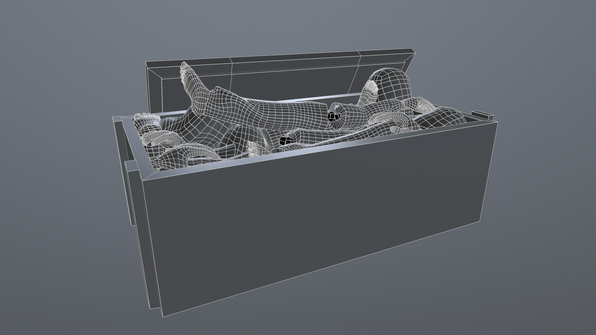 3D Model Coffin With Human Remains - TurboSquid 2314808