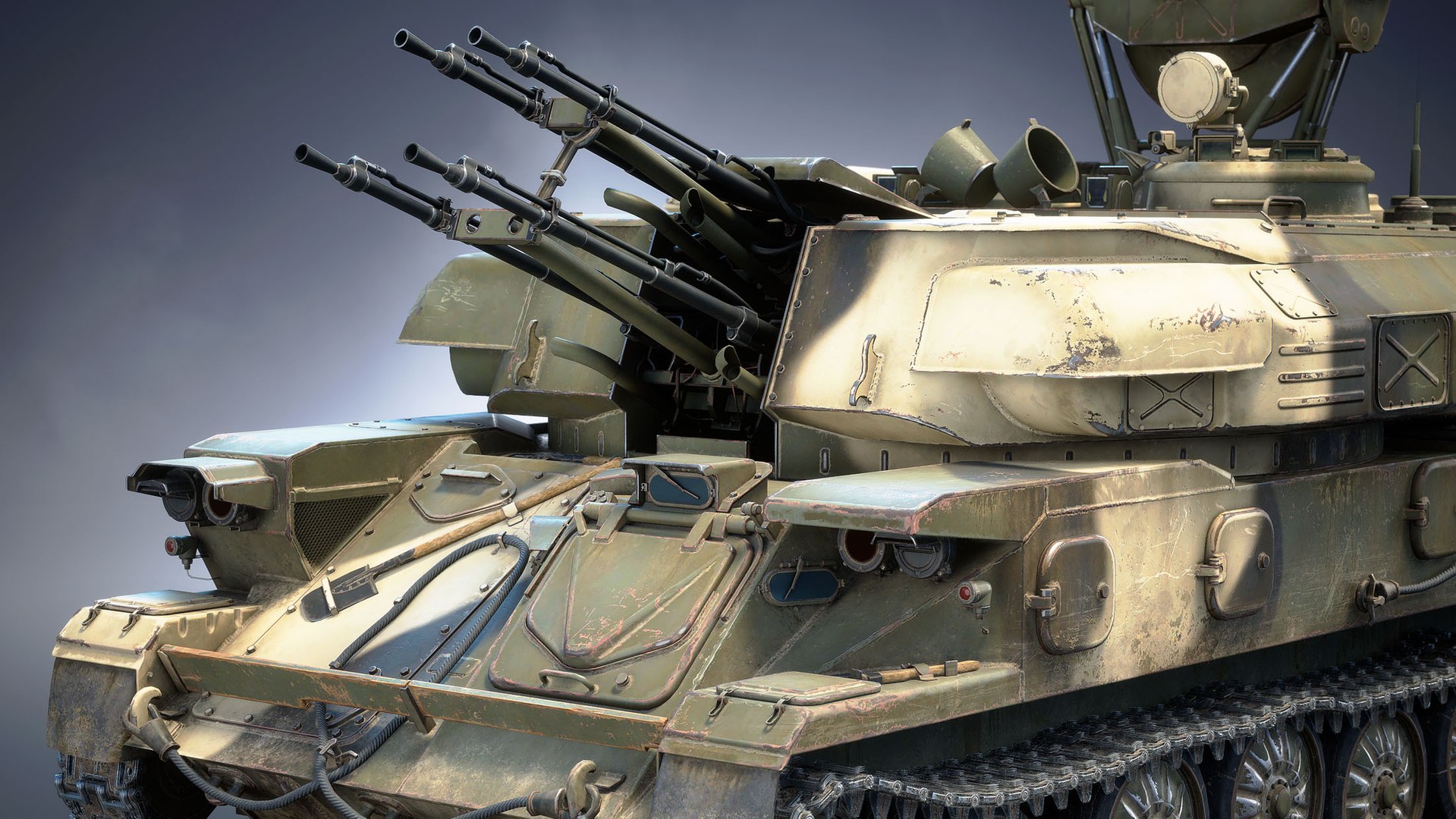 ZSU-23-4 Shilka Game Ready 3D Model - TurboSquid 2157138