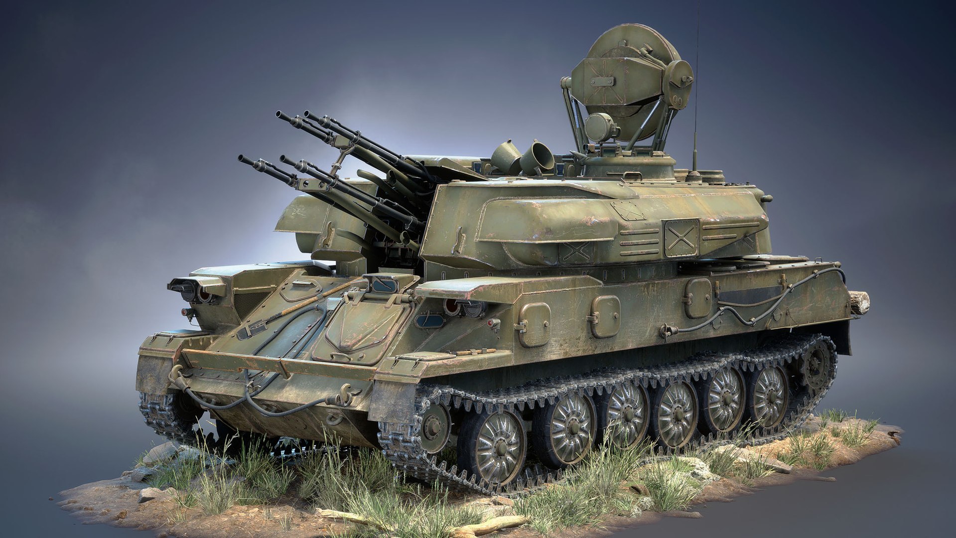 ZSU-23-4 Shilka Game Ready 3D Model - TurboSquid 2157138