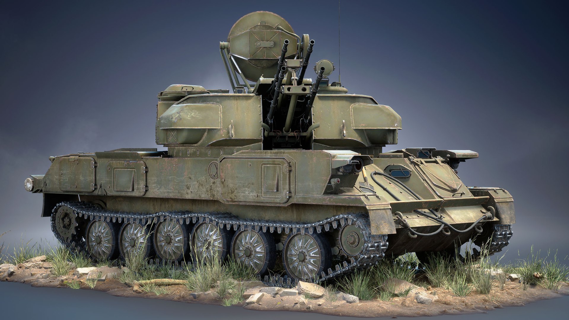 ZSU-23-4 Shilka Game Ready 3D Model - TurboSquid 2157138