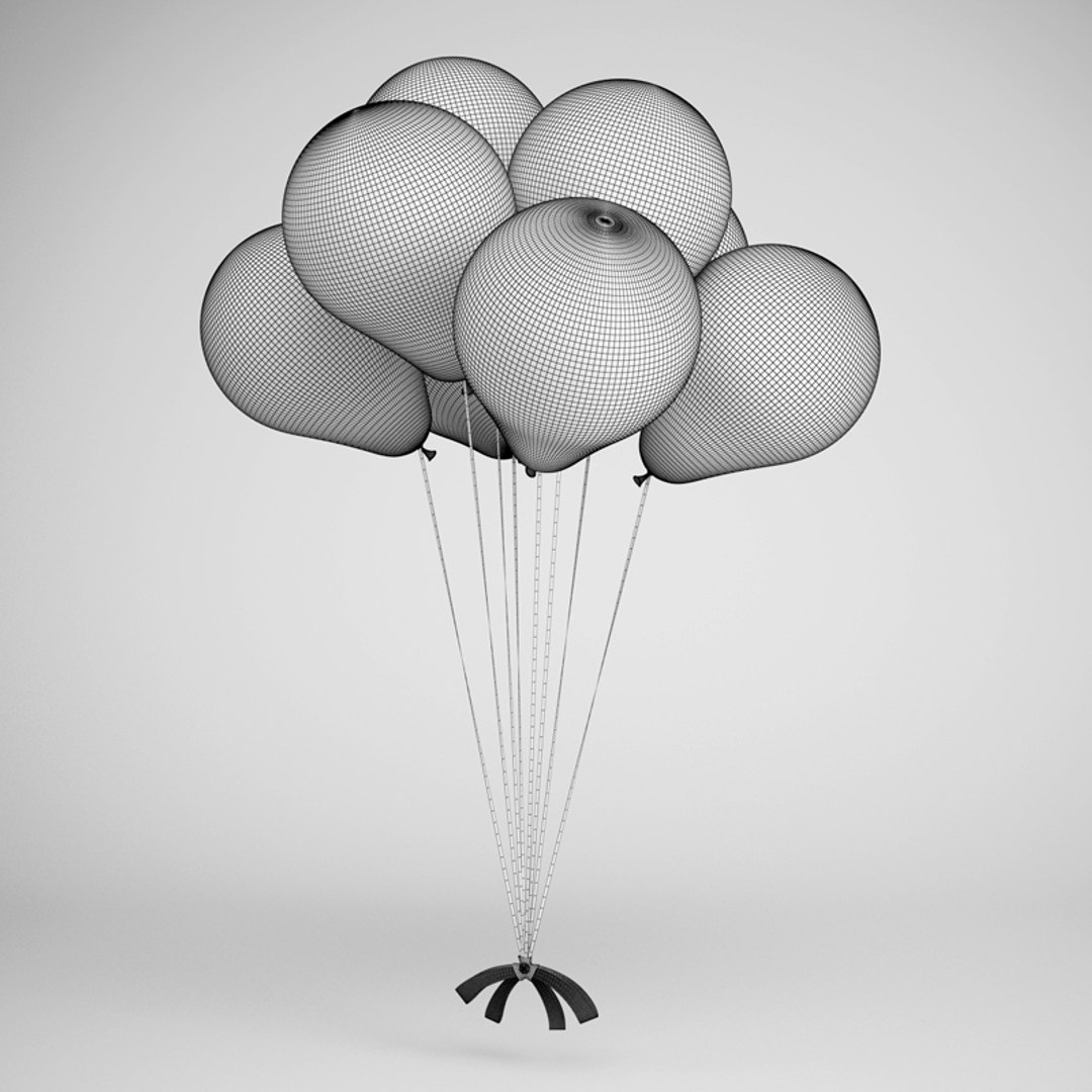 Party Balloons 07 3d Max