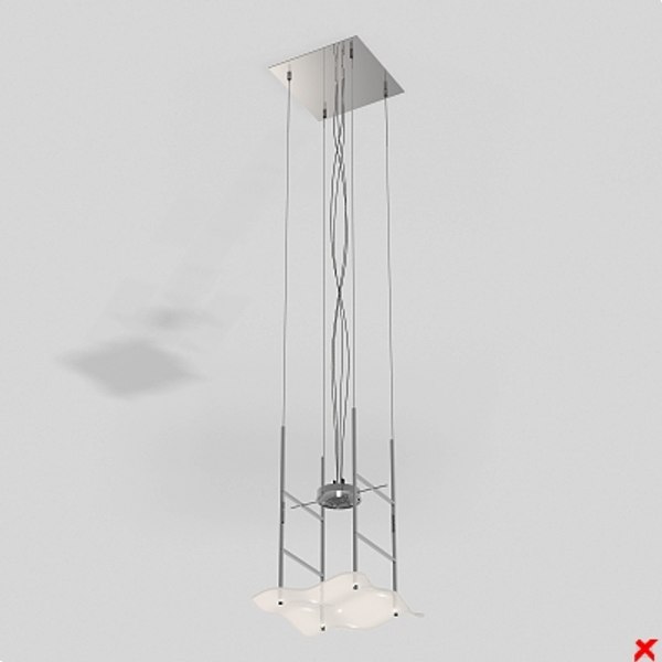 3d model lamp hanging