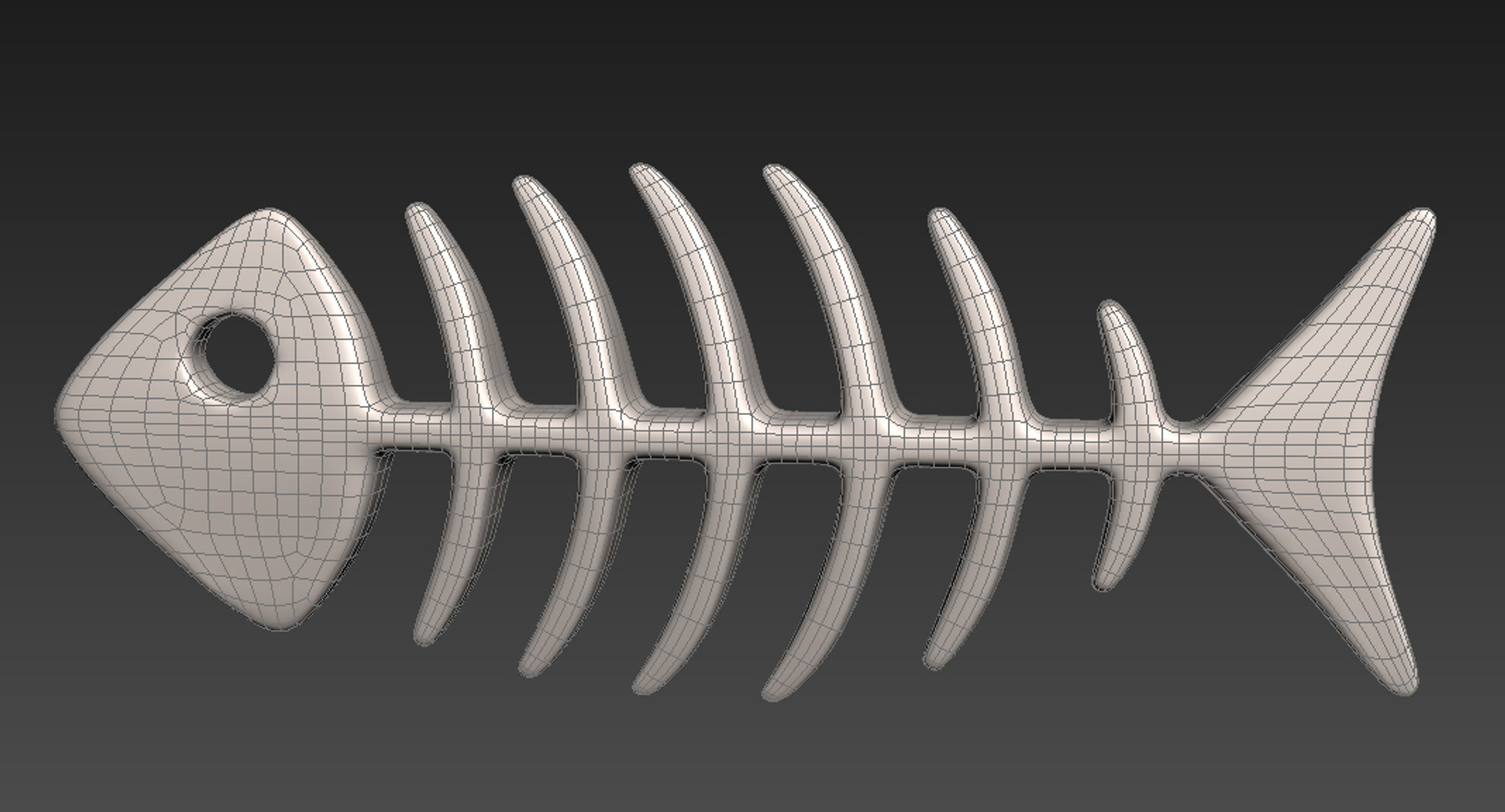 鱼骨3D模型 - TurboSquid 1239357