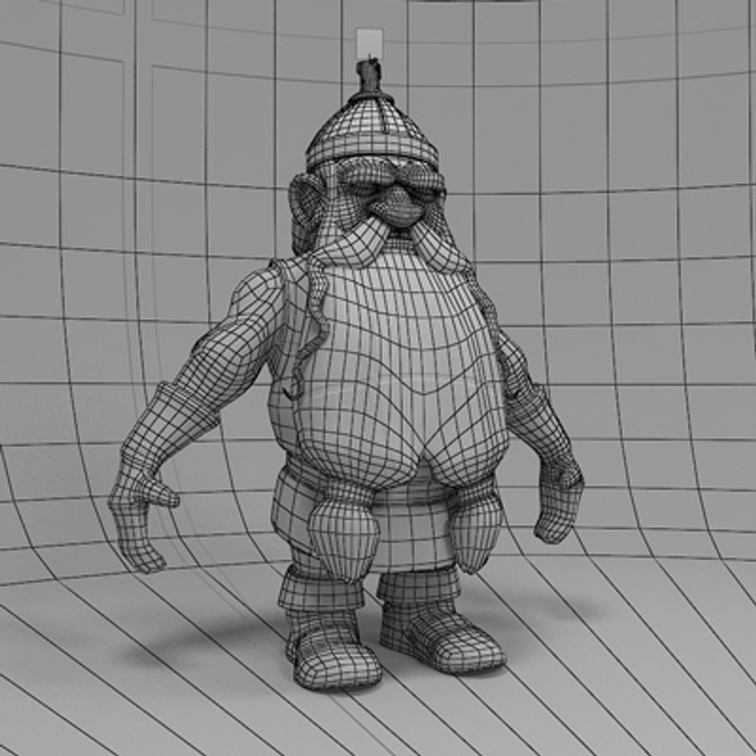 3d Dwarf Fairy Tale Model