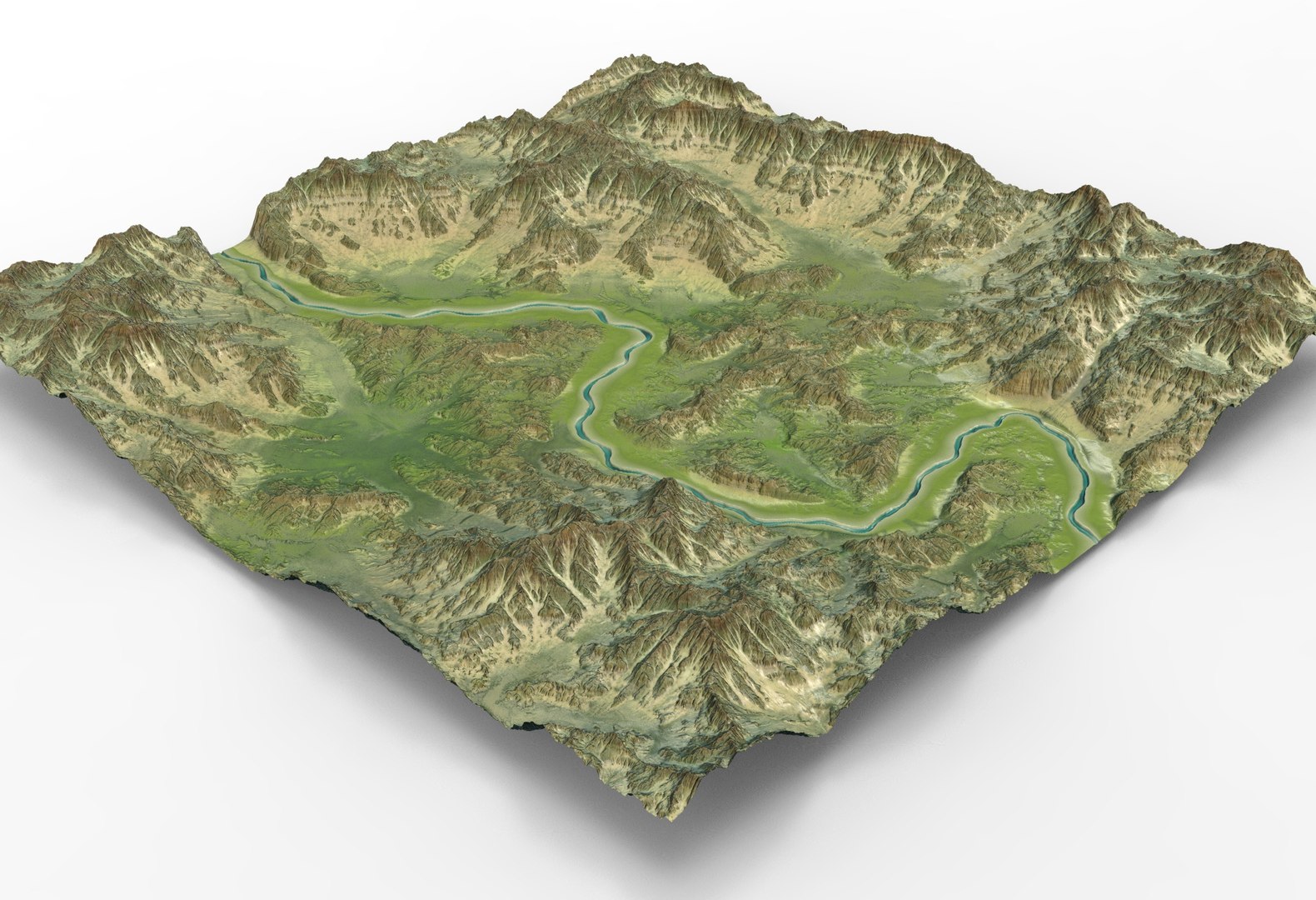 Games terrain 3D model - TurboSquid 1494450