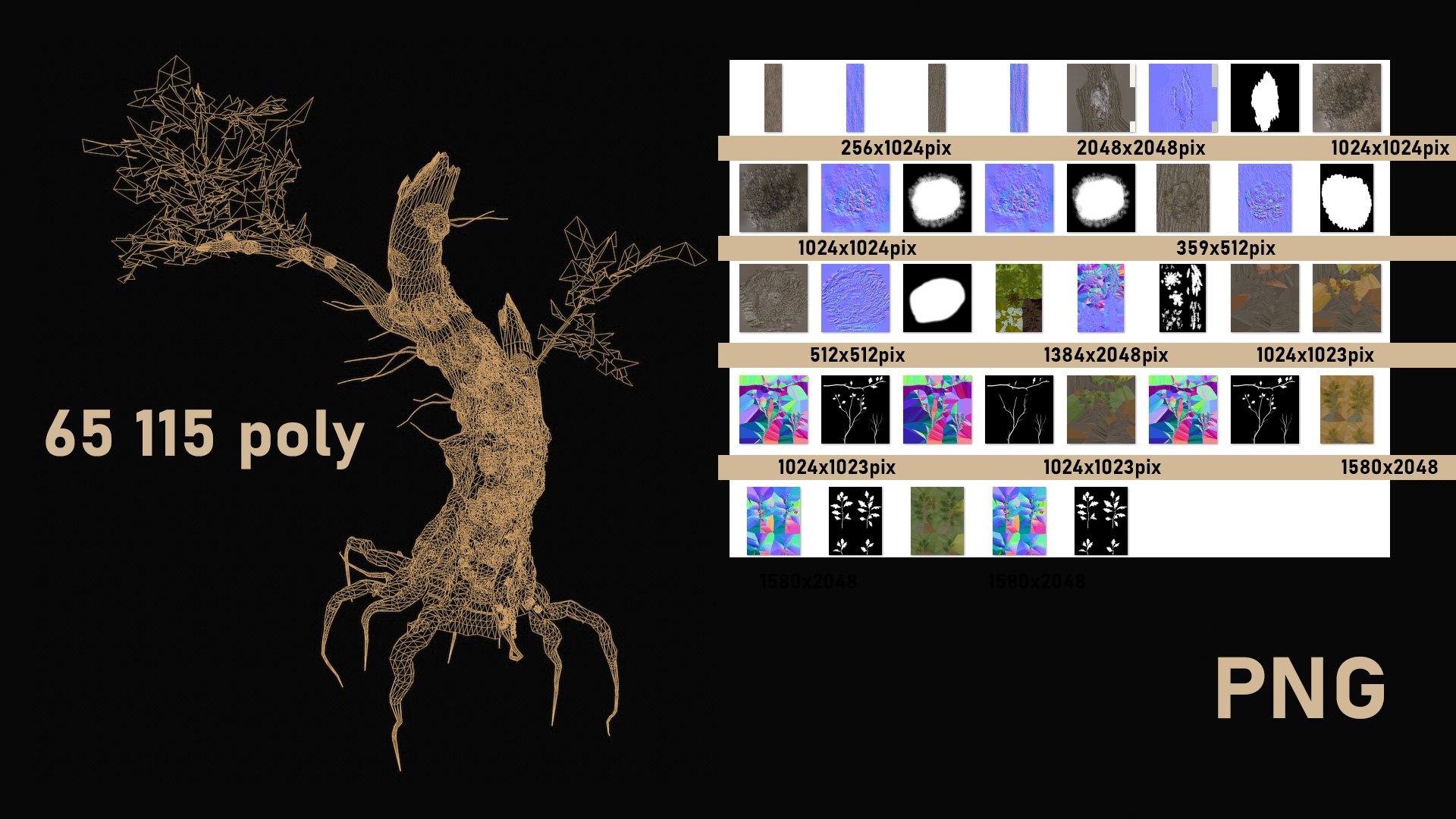 Old Bare Broken Tree Oak 3D - TurboSquid 2277429