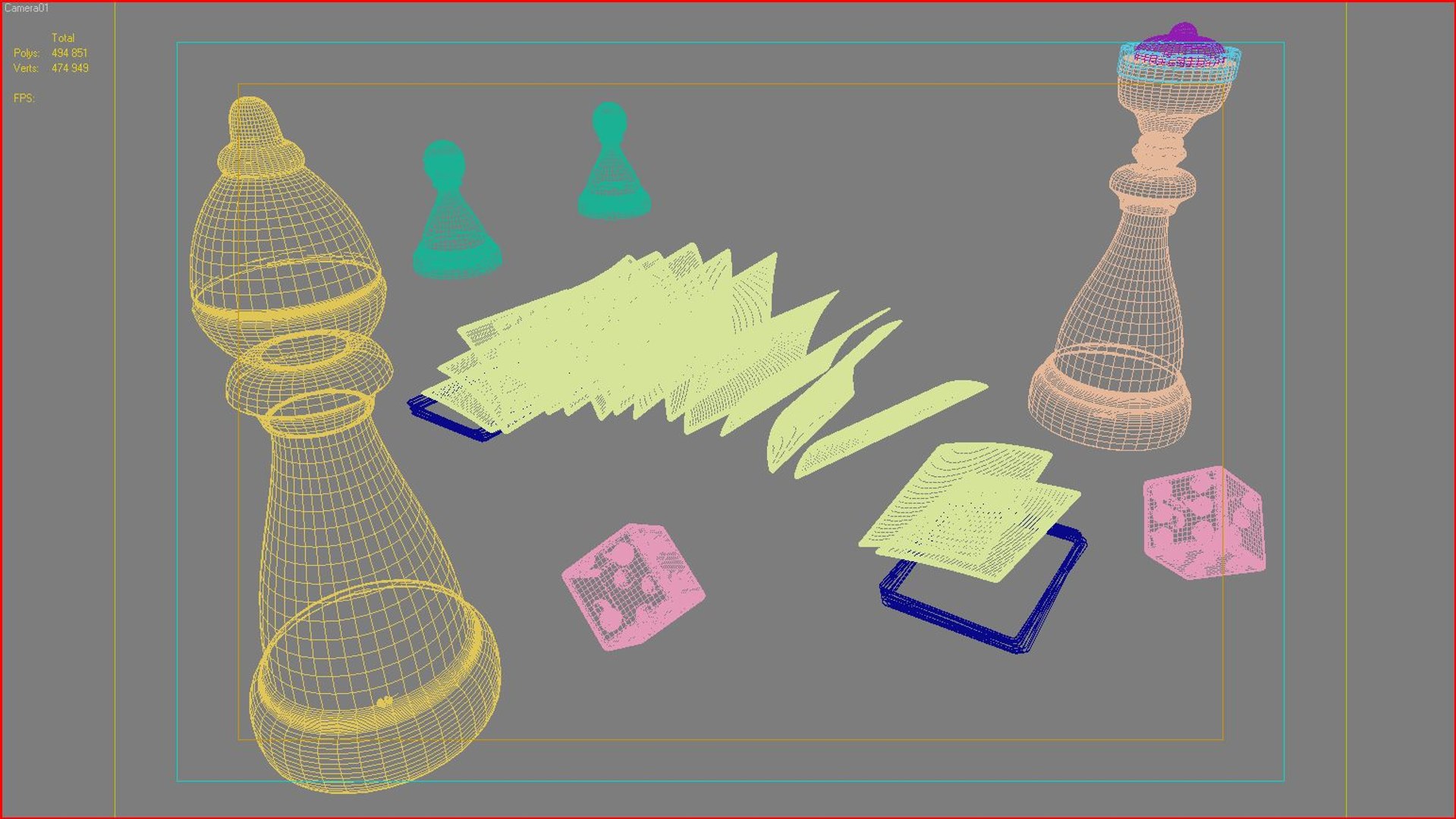 Games Cards Chess 3d Max