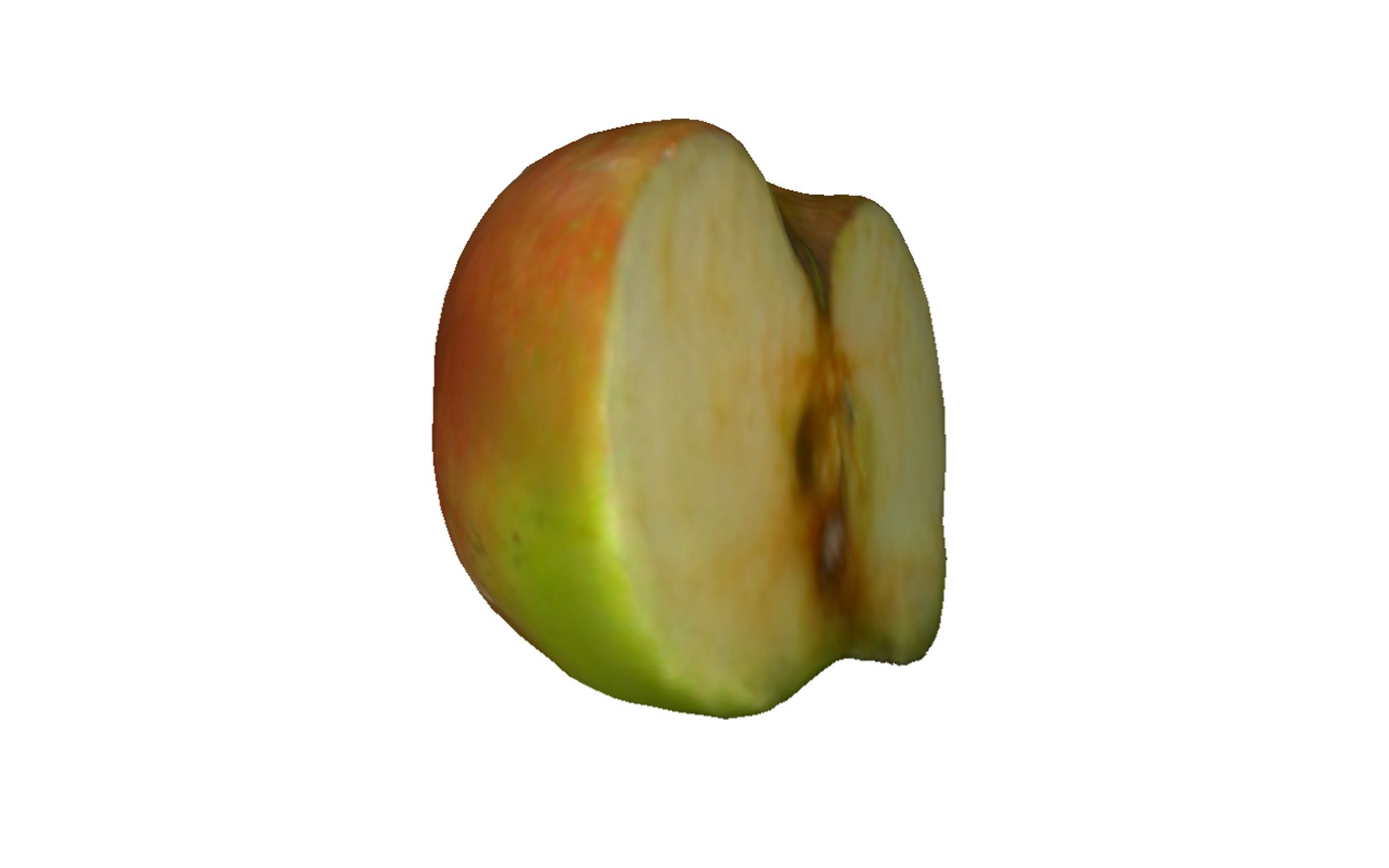 Half Apple 3D - TurboSquid 1630593