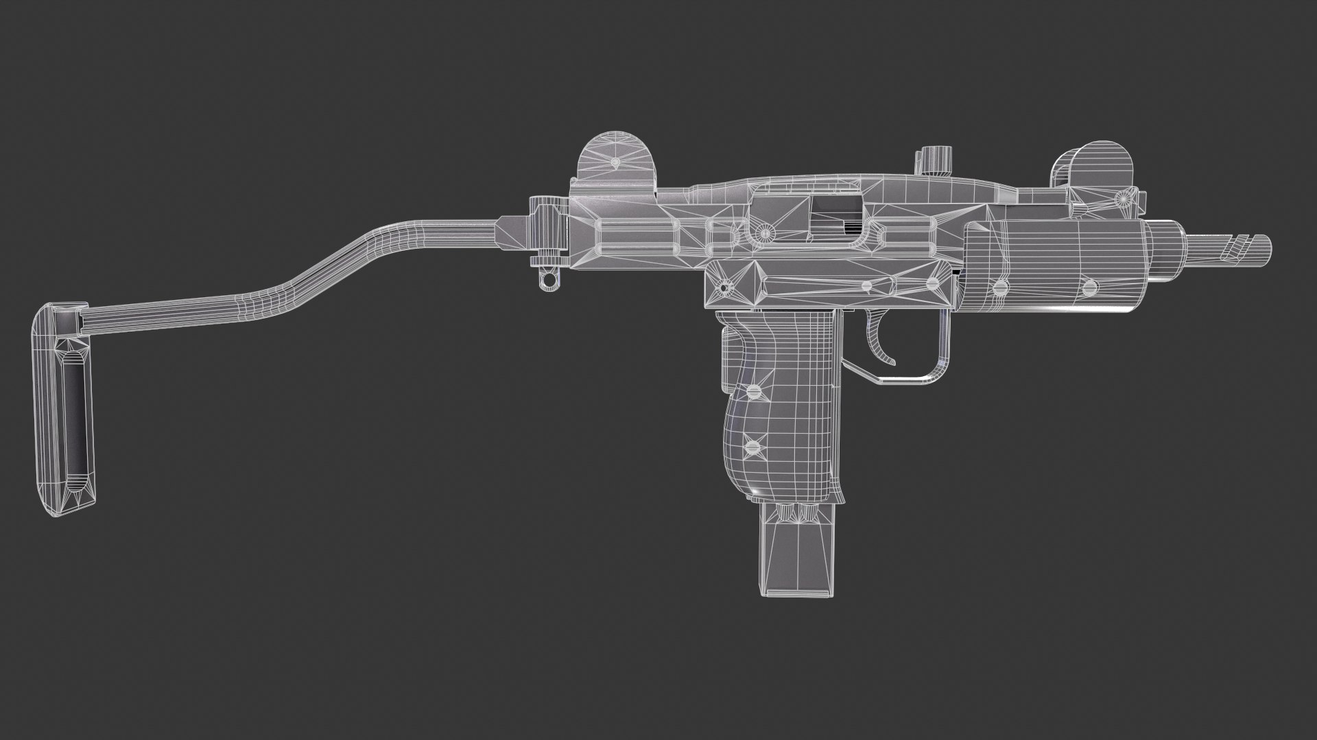 Mini Uzi 3D - TurboSquid 2207312