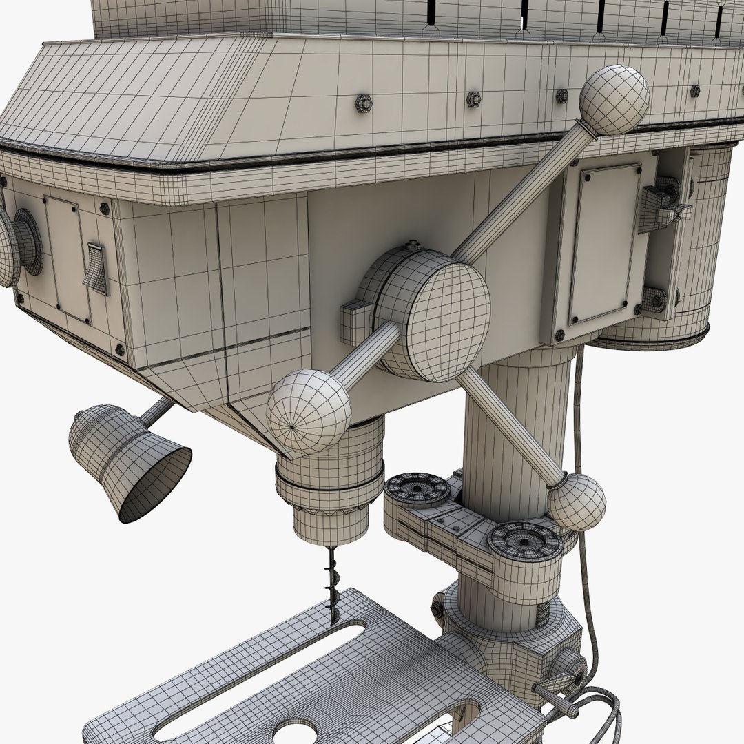 Press Drill Model - TurboSquid 1320153