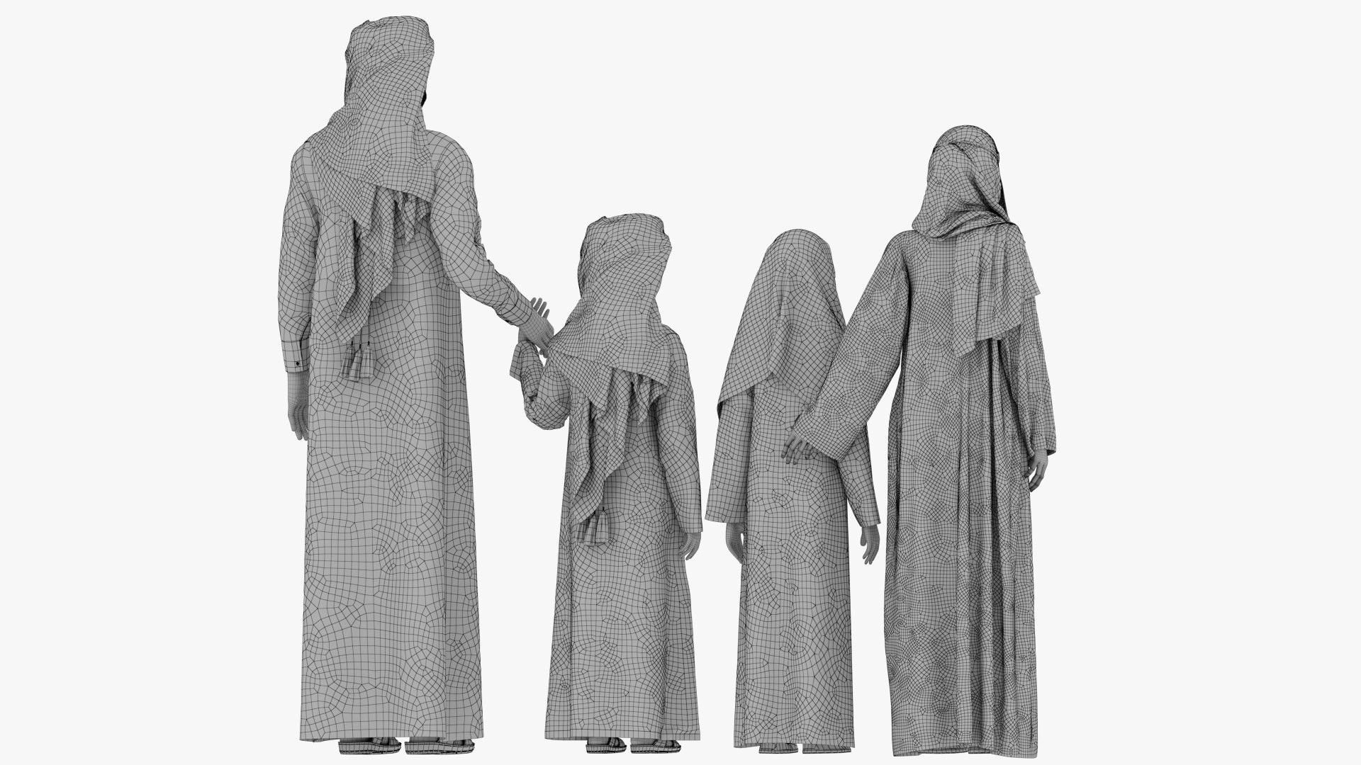 3D Arab Family Model - TurboSquid 2199310