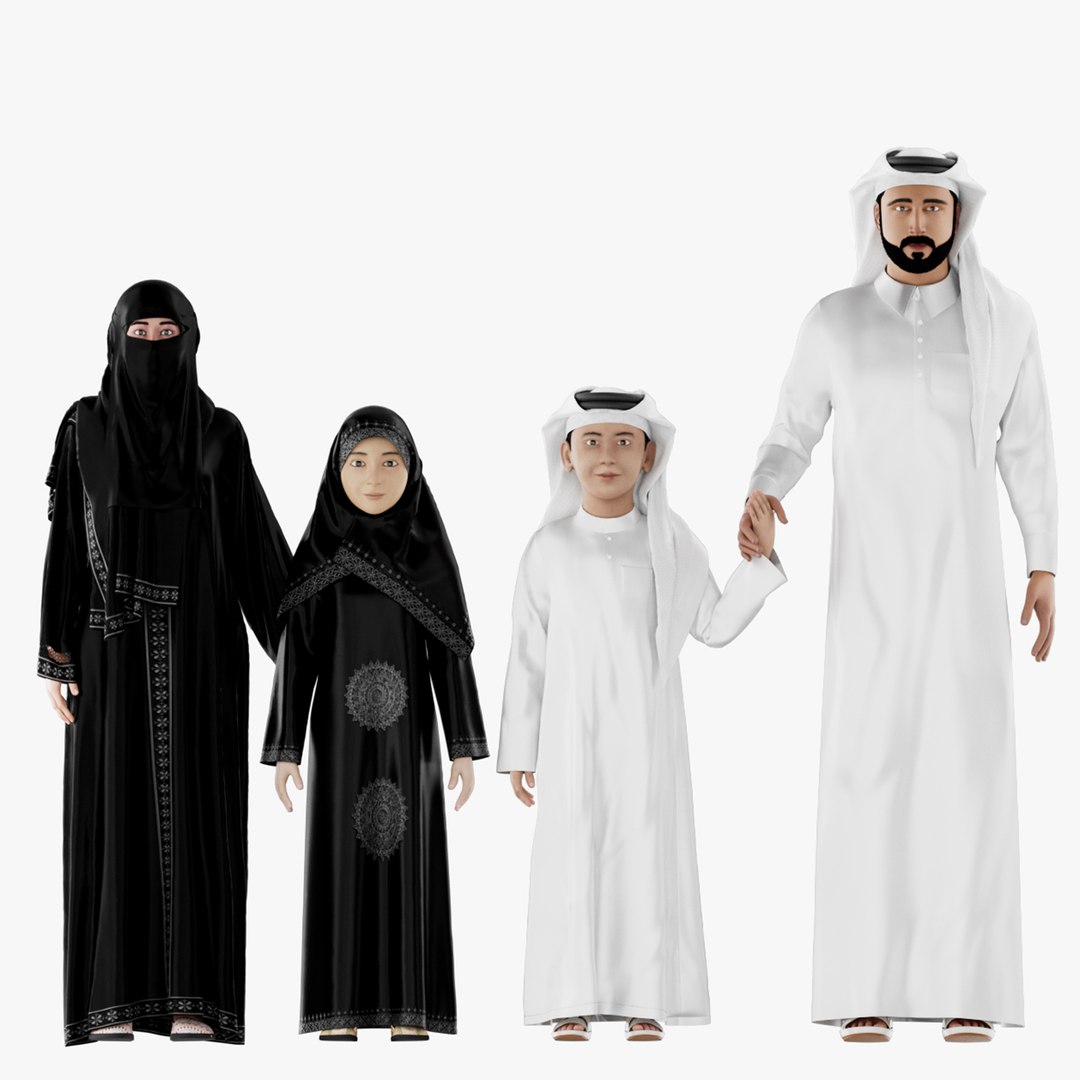 3D Arab Family Model - TurboSquid 2199310