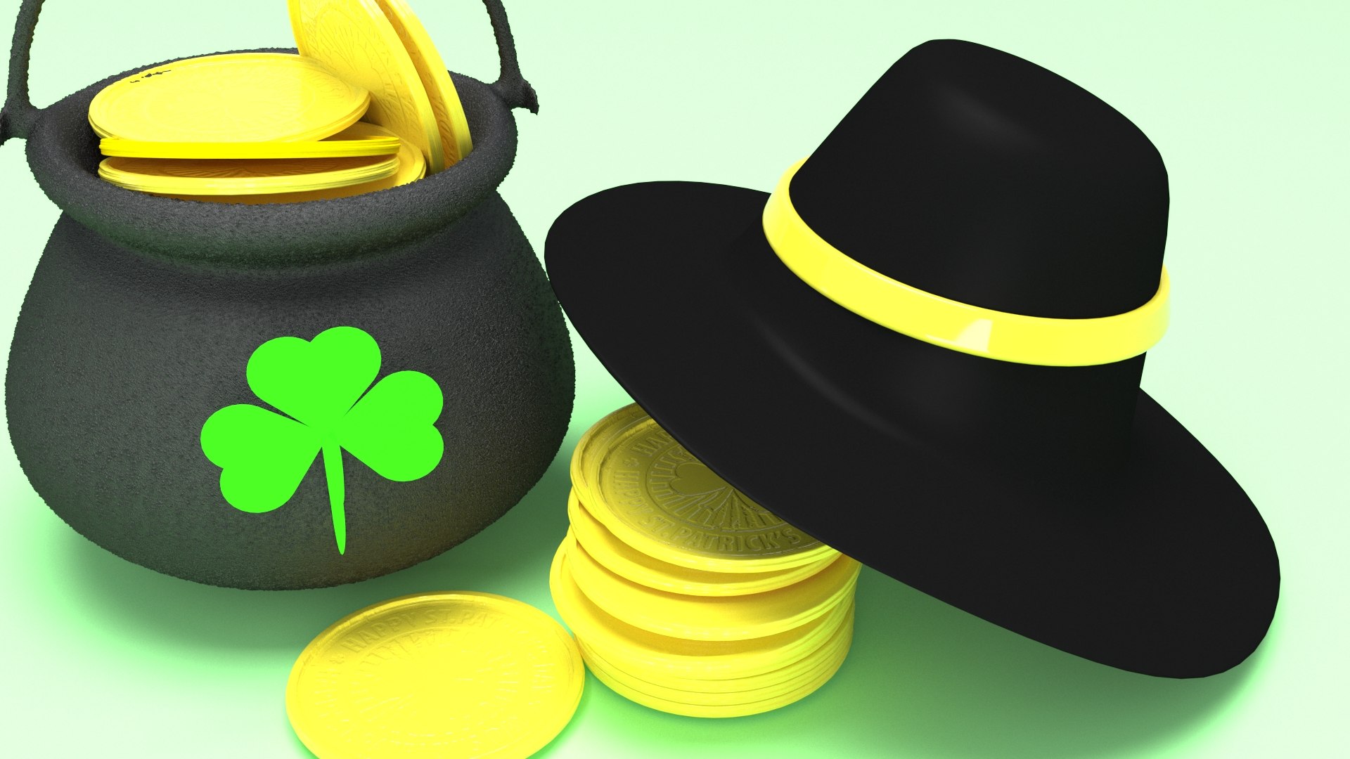 Celebration Hat Pot 3D Model - TurboSquid 1519724