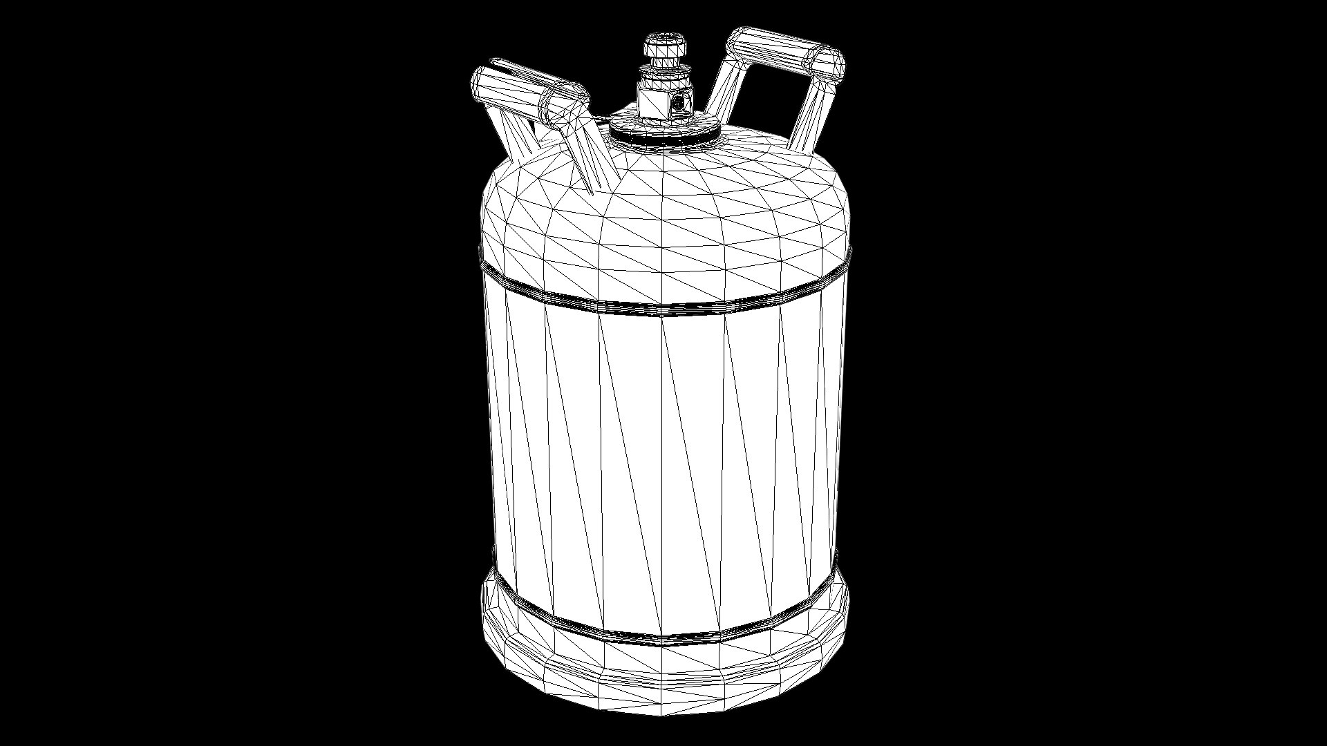 3D propane gas cylinder pbr model - TurboSquid 1330111