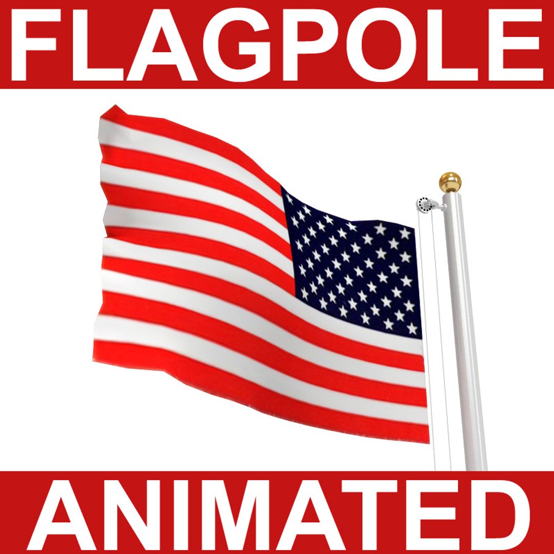 3d Flagpole Animation Britains Model
