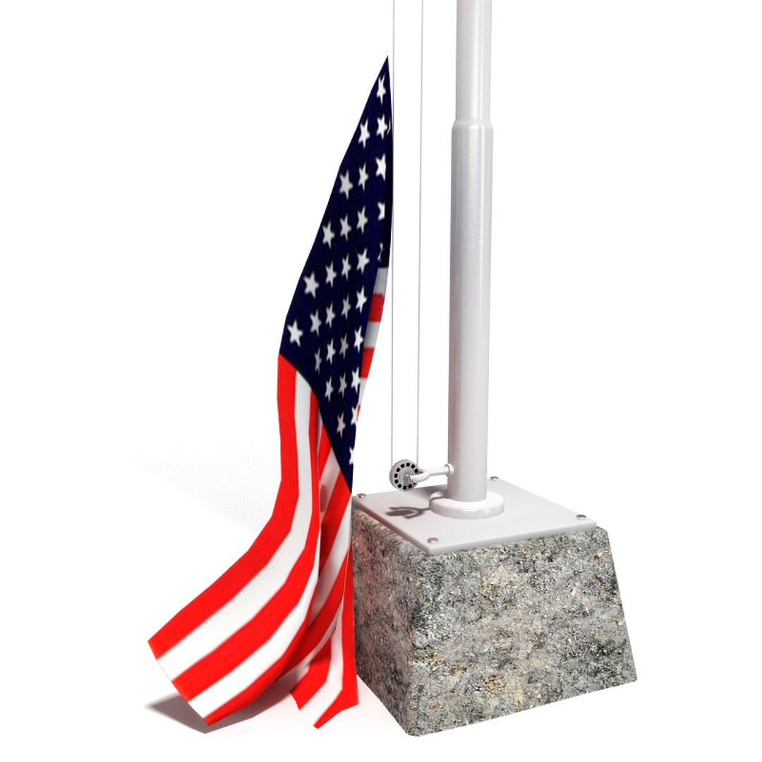 3d Flagpole Animation Britains Model