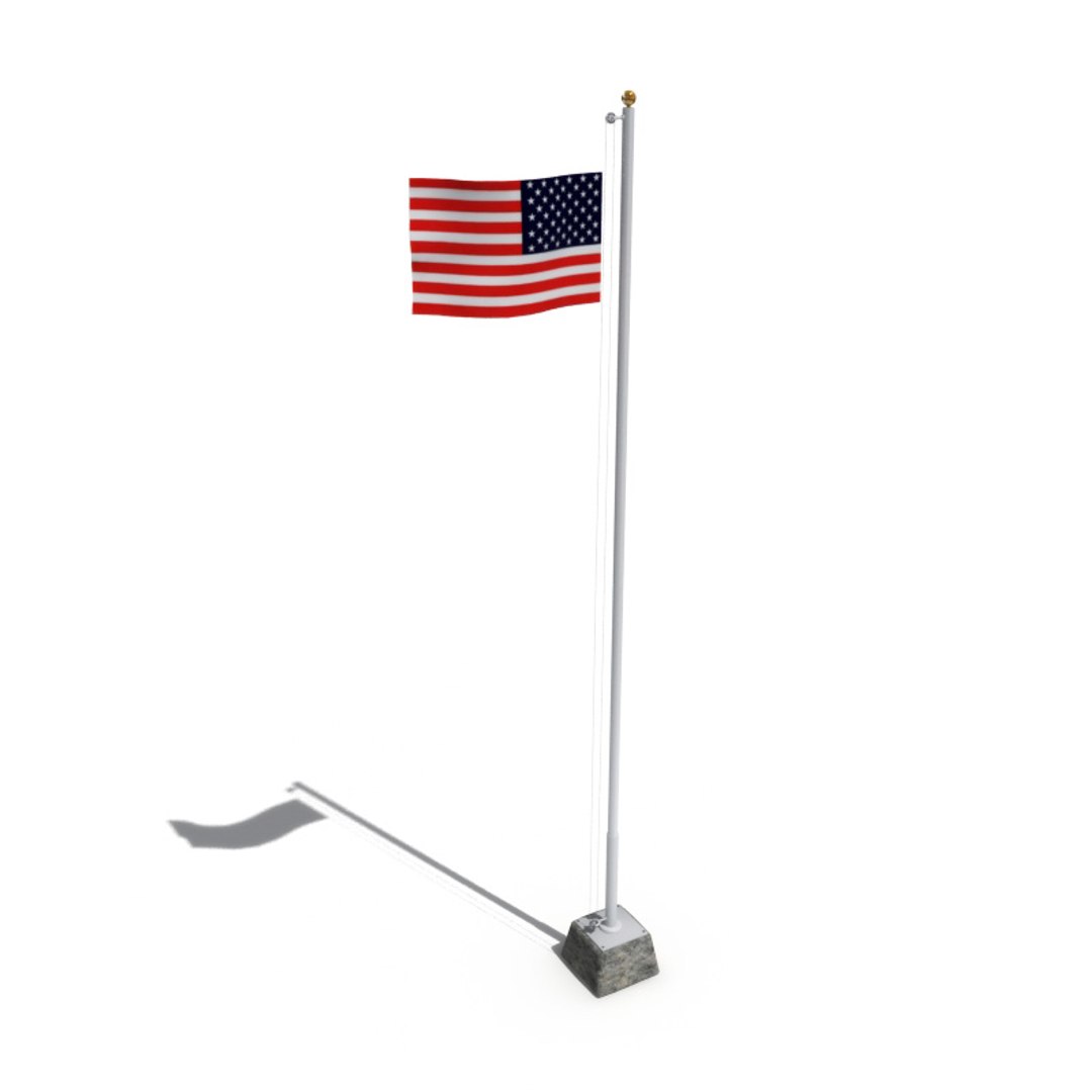 3d Flagpole Animation Britains Model