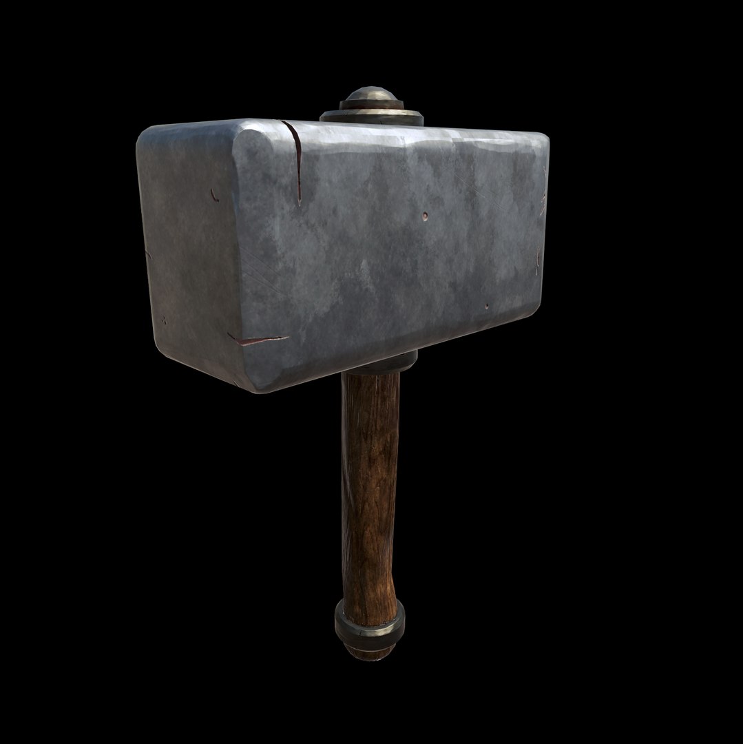 3D Model Stylized Hammer - TurboSquid 1598969