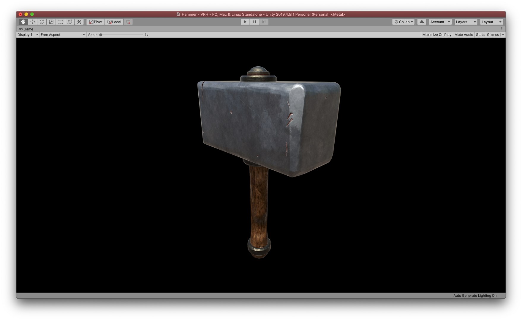 3D Model Stylized Hammer - TurboSquid 1598969