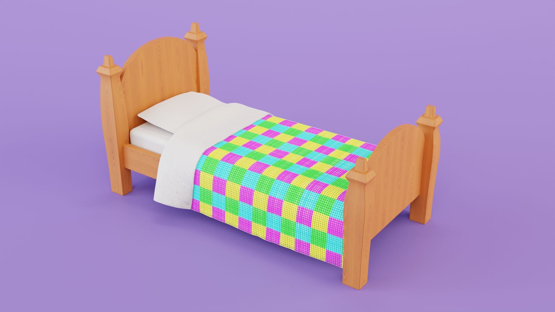 Stylized Bed 3D Model - TurboSquid 1877209