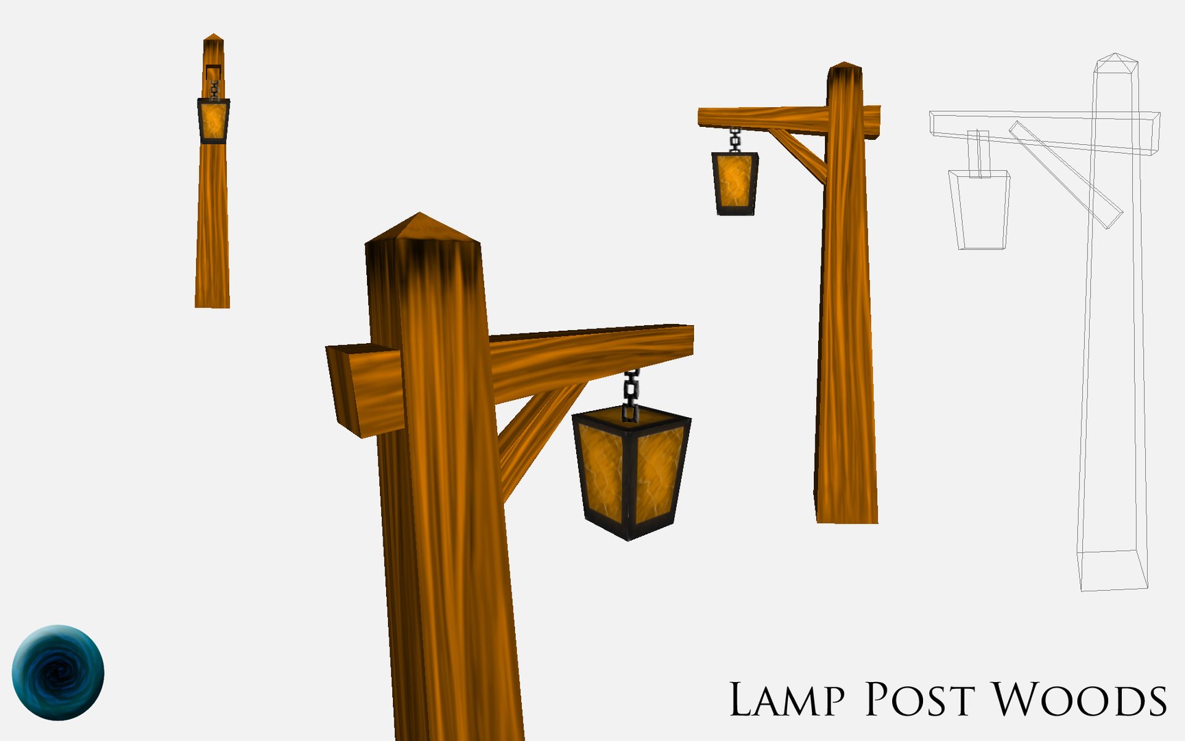Lamp Post 3d Obj