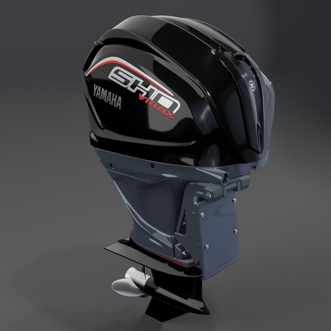 Yamaha 250 HP V6 V MAX SHO Outboard PBR Model 3D 3D Model - TurboSquid ...