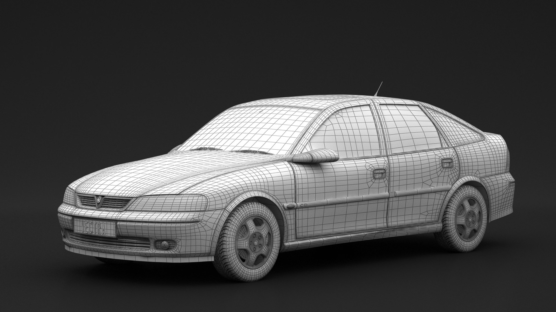 Vauxhall Vectra B HB Facelift 3D Model - TurboSquid 2010849