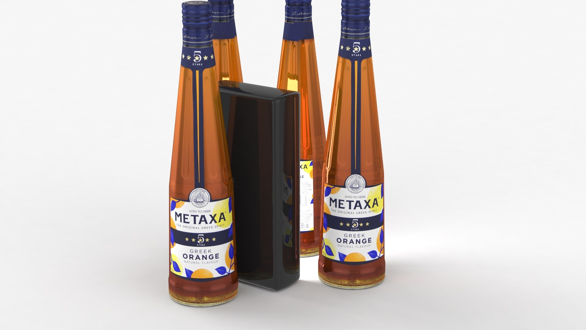 3D Metaxa 5 Stars Greek Orange 700ml 2022 - TurboSquid 1954751