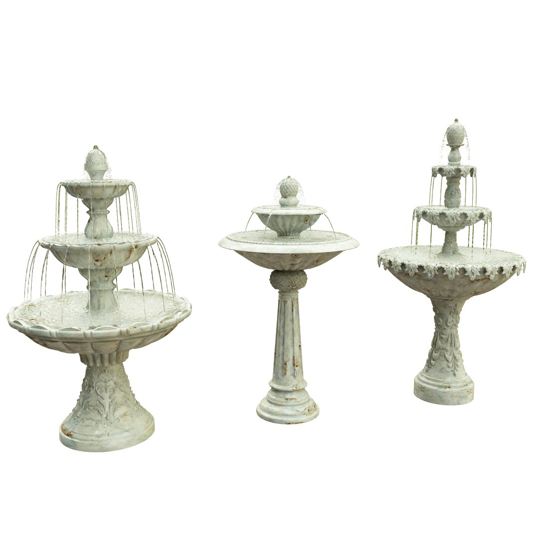 Classic Fountain Collection 3D - TurboSquid 2084726
