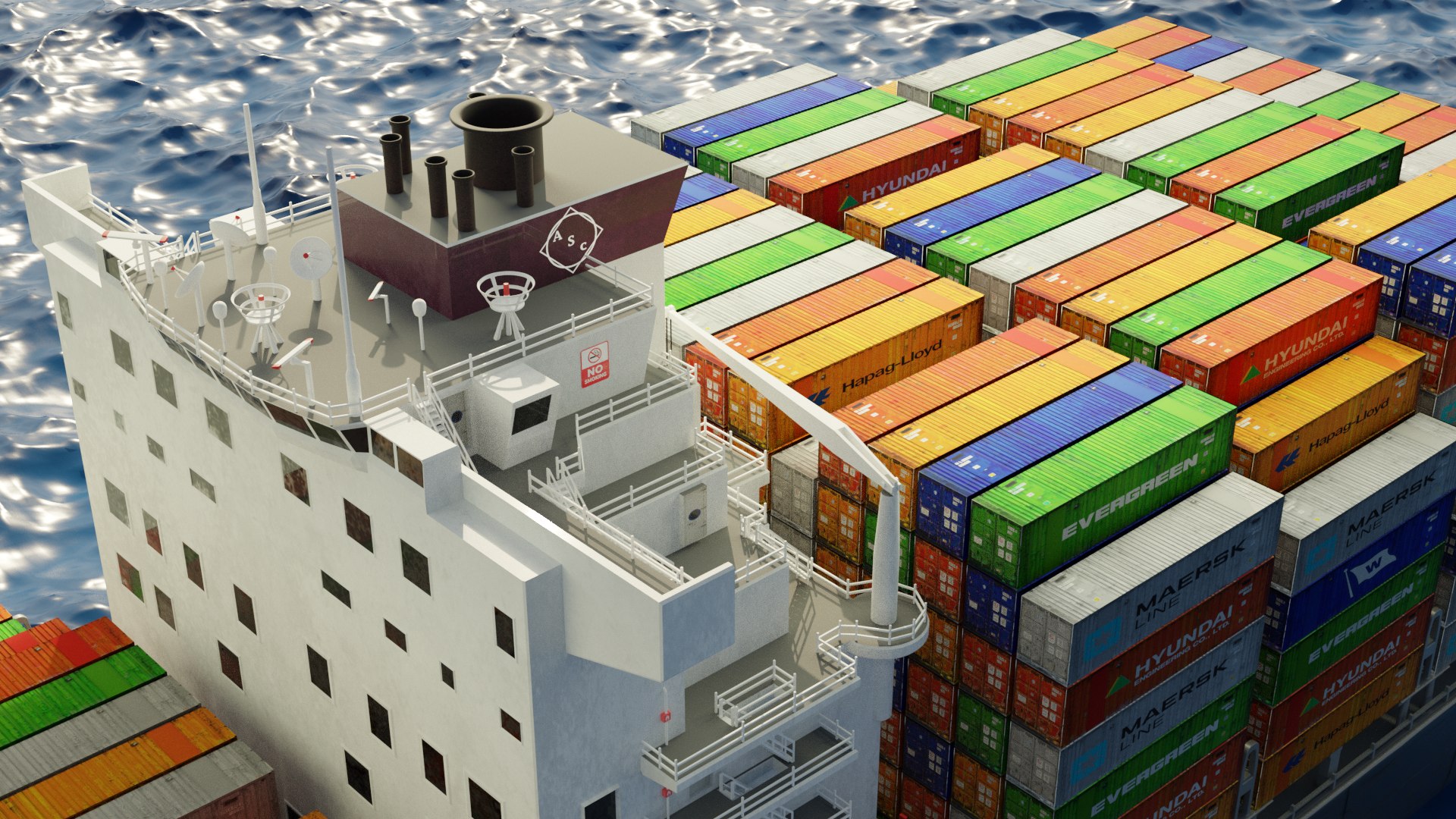 3D Qaitbay Container Ship - TurboSquid 1623242