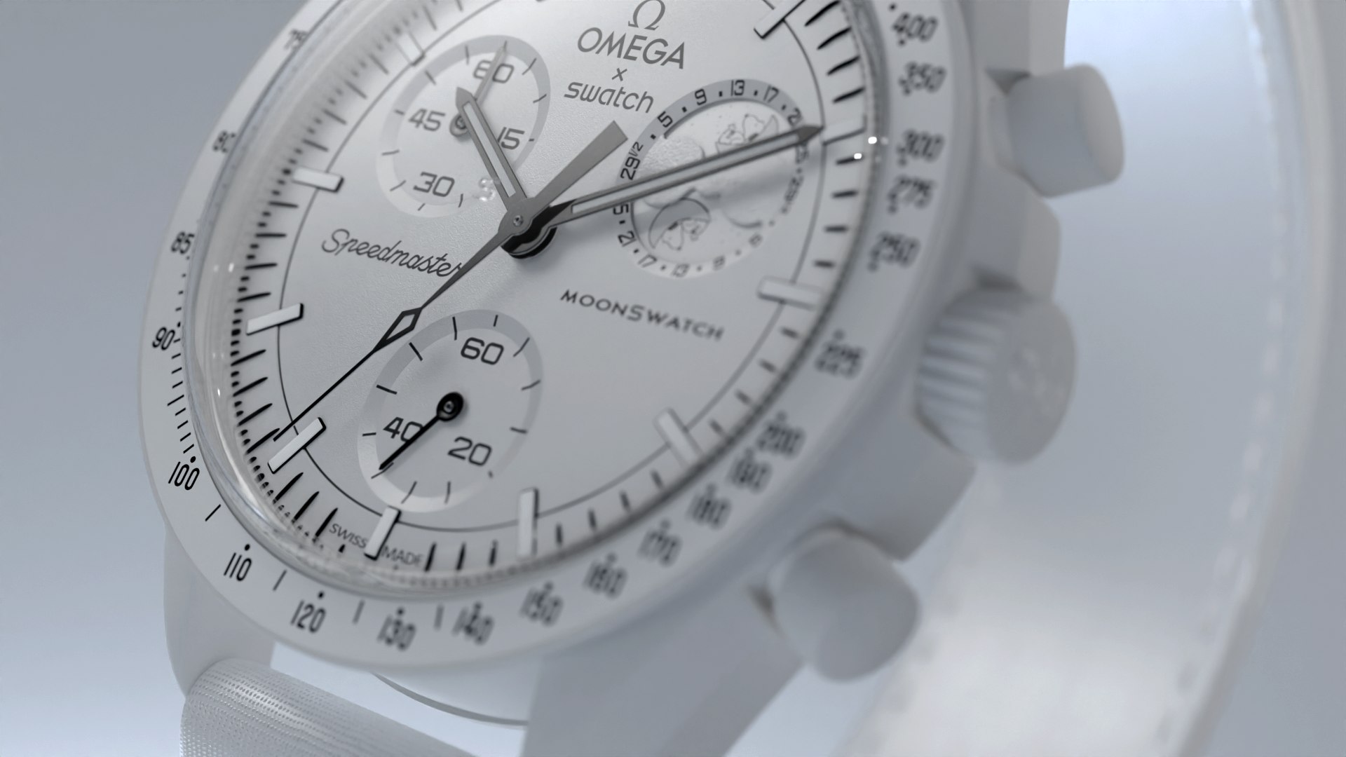 Moonswatch Mission To The Moonphase - Full Moon 3D - TurboSquid 2225416