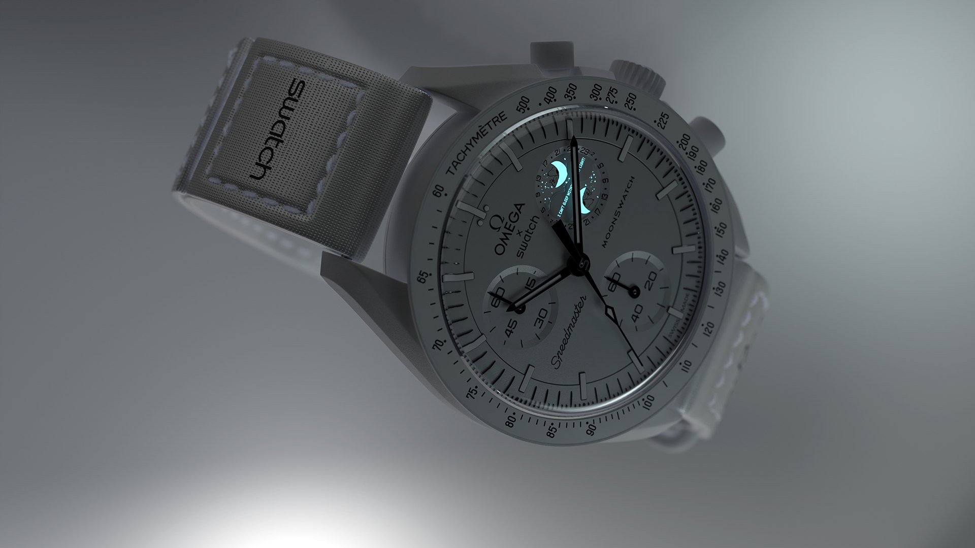 Moonswatch Mission To The Moonphase - Full Moon 3D - TurboSquid 2225416