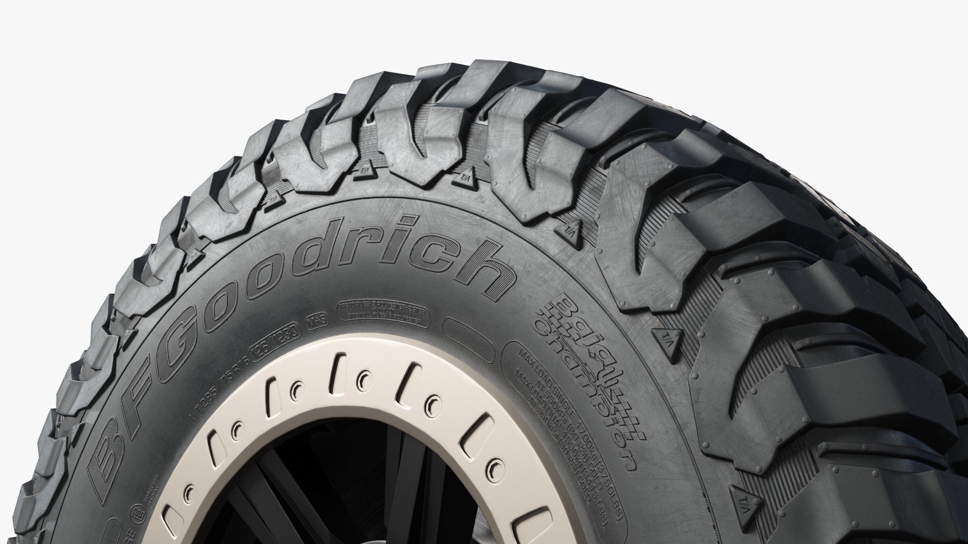 3D Model BFGoodrich MUD TERRAIN TA KM3 Tires - TurboSquid 2277449