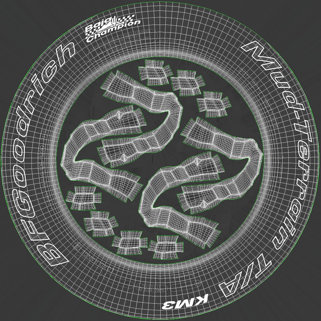 3D Model BFGoodrich MUD TERRAIN TA KM3 Tires - TurboSquid 2277449