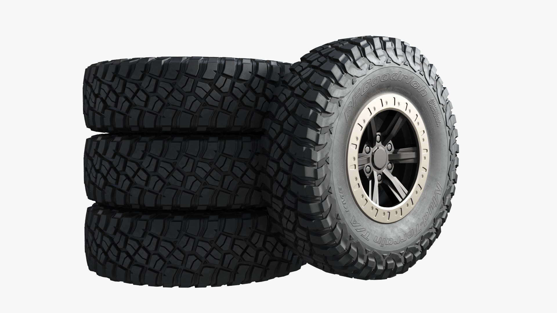 3D Model BFGoodrich MUD TERRAIN TA KM3 Tires - TurboSquid 2277449