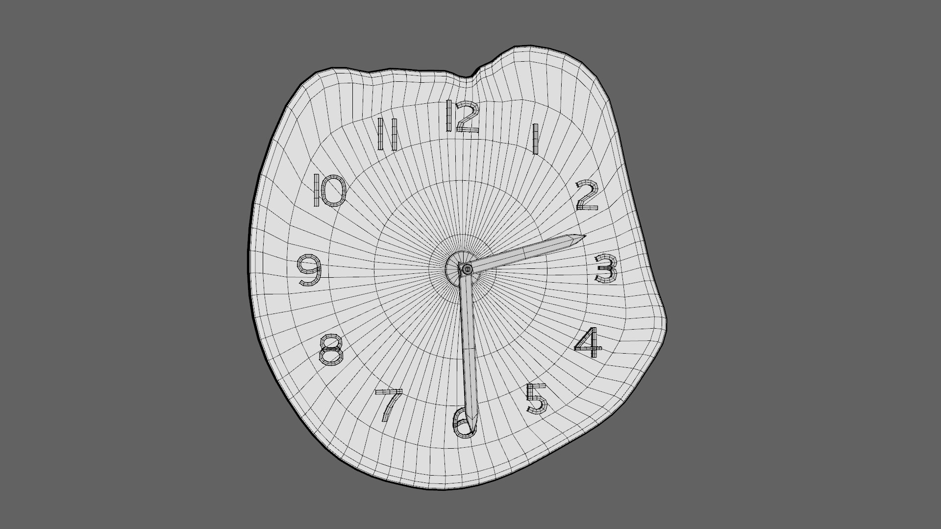3D Wall Clock For Christmas Logs Low-poly 3D Model Model - TurboSquid ...