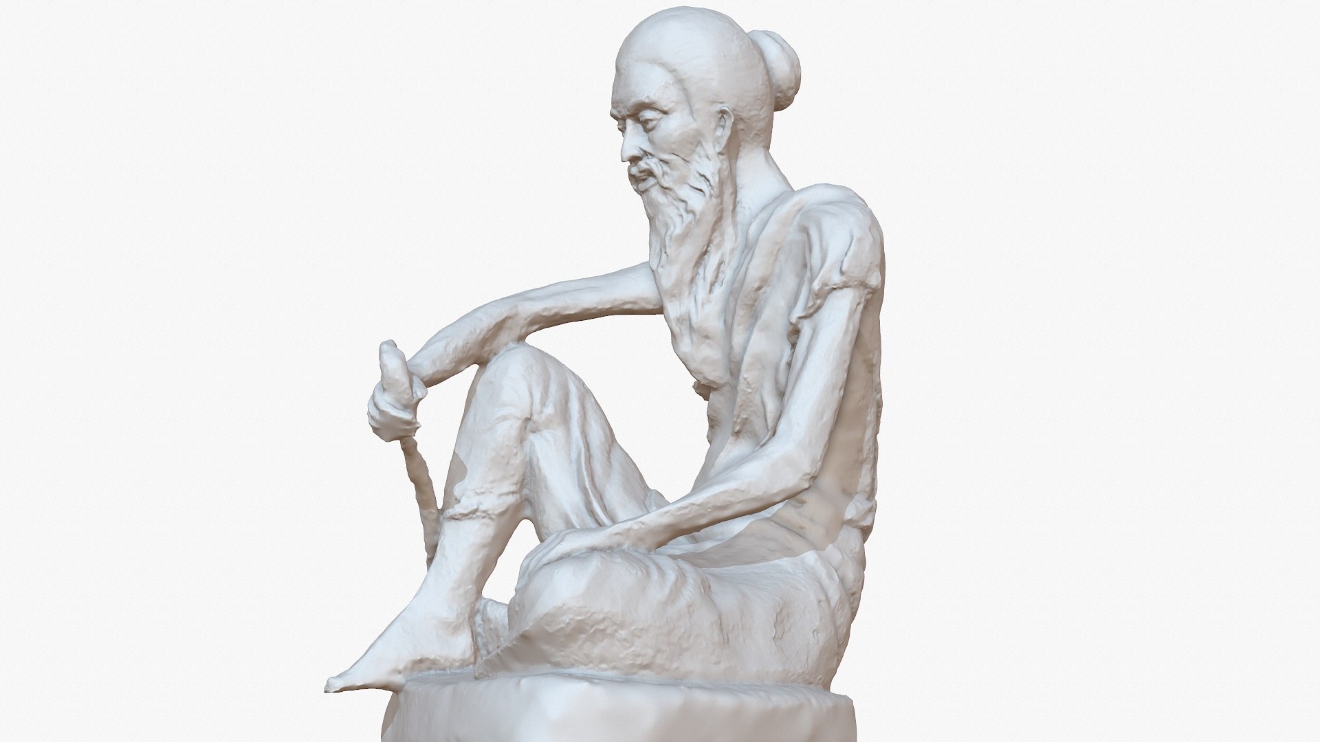 Sculpture Old Man 1m Model - TurboSquid 1191653