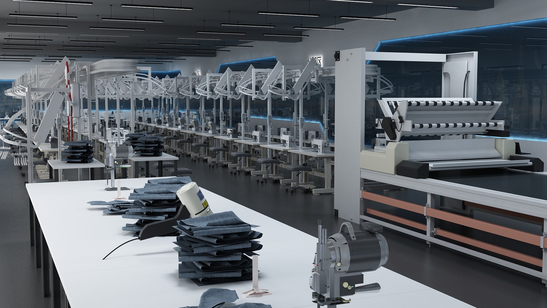 Sewing And Cutting Workshop Model - TurboSquid 2237411